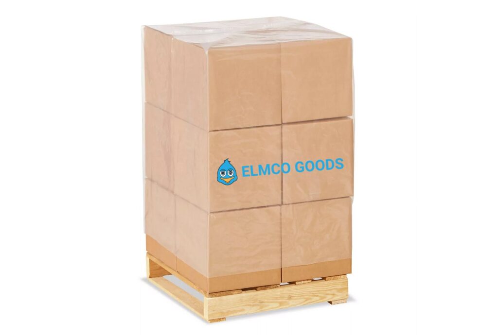 48 x 40 x 74″ 3 Mil Clear Pallet Covers – Elmco Goods